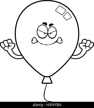 A cartoon illustration of a balloon looking angry Stock Vector Image ...
