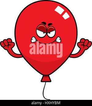 A cartoon illustration of a balloon looking angry Stock Vector Image ...