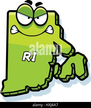 rhode island ri state shape map outline simplified USA vector isolated ...