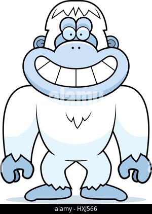 A cartoon illustration of a yeti smiling Stock Vector Image & Art - Alamy