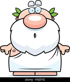 A cartoon illustration of a Greek philosopher looking angry Stock ...