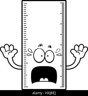 A cartoon illustration of a ruler looking scared Stock Vector Image ...