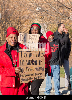 Warren, Michigan - Warren Mayor Jim Fouts speaks during a National Day ...