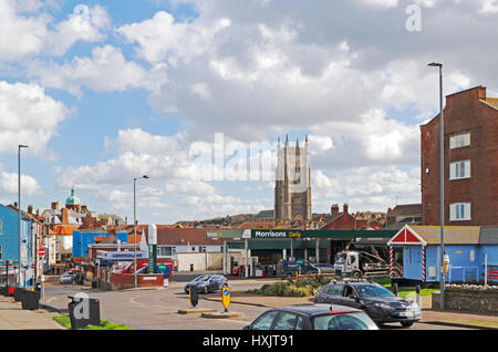Cromer town centre shops Norfolk England UK GB EU Europe Stock Photo ...