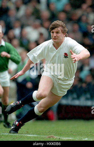 MICKY SKINNER ENGLAND & HARLEQUINS RU 08 March 1992 Stock Photo - Alamy
