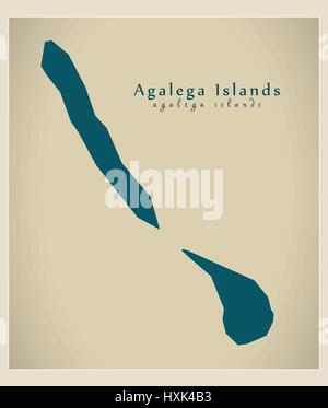 Modern Map - Outer Islands of Mauritius details MU Stock Vector Image ...