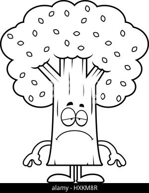 A cartoon illustration of a tree looking sad Stock Vector Image & Art ...