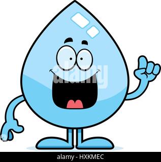 Water Drop Talking- A Cartoon Illustration of a Water Drop Talking ...