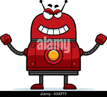 A cartoon illustration of an evil looking robot cat Stock Vector Image ...