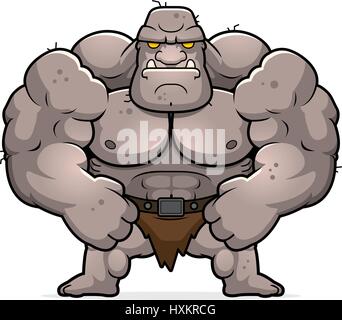 A big cartoon ogre flexing his muscles Stock Vector Image & Art - Alamy