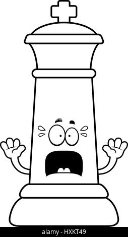 A cartoon illustration of a king looking scared Stock Vector Image ...