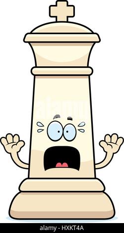 A cartoon illustration of a king looking scared Stock Vector Image ...