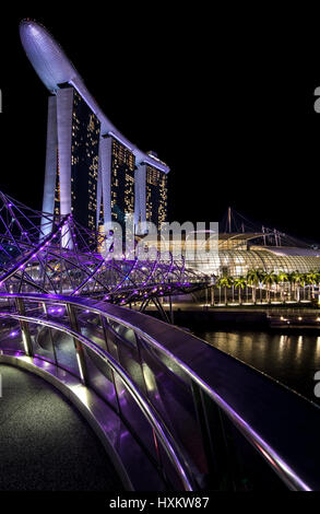 A night-time view looking across towards Waverley Station and the ...