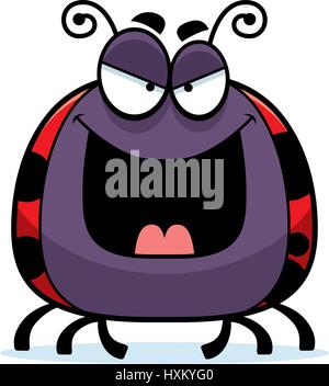 A cartoon illustration of a ladybug looking angry Stock Vector Image ...