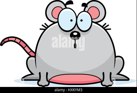A cartoon illustration of a mouse looking surprised Stock Vector Image ...