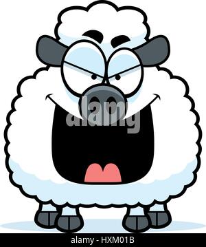 A cartoon illustration of a lamb looking angry Stock Vector Image & Art ...