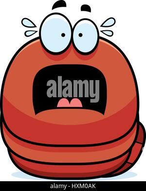 A cartoon illustration of a worm looking scared Stock Vector Image ...