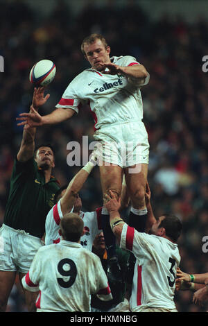 TIM RODBER ENGLAND V SOUTH AFRICA 05 December 1998 Stock Photo - Alamy