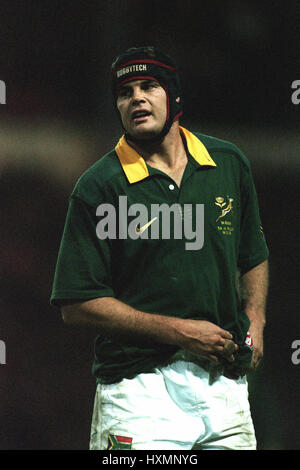 JOHAN ERASMUS SOUTH AFRICA & FREE STATE 16 November 1998 Stock Photo ...