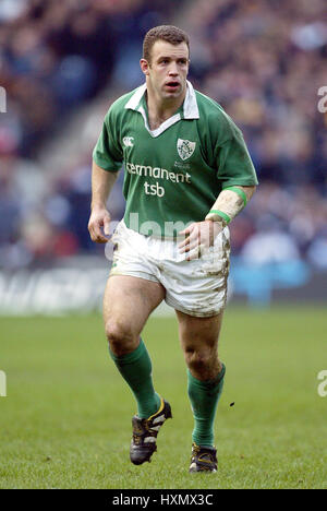 KEVIN MAGGS IRELAND MURRAYFIELD EDINBURGH 16 February 2003 Stock Photo ...