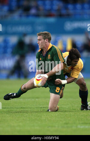 ROB MCDONALD AUSTRALIA RU MANCHESTER ENGLAND 02 August 2002 Stock Photo ...