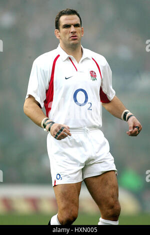 MARTIN JOHNSON ENGLAND & LEICESTER RU 03 February 1997 Stock Photo - Alamy