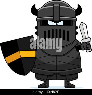 A cartoon illustration of the black knight looking sad Stock Vector ...