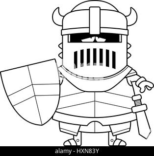 A cartoon illustration of a knight looking sad Stock Vector Image & Art ...