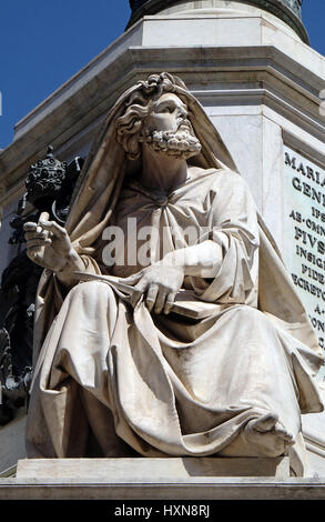 The statue of Prophet Isaiah on the Column of the Immaculate Conception ...