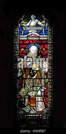 Saint John Chrysostom on the stained glass of All Saints' Anglican ...