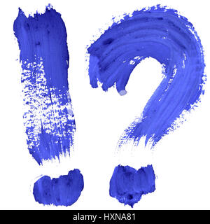 A - Blue handwritten letters over white background Stock Photo - Alamy