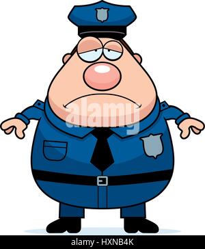 A cartoon police officer looking sad Stock Vector Image & Art - Alamy