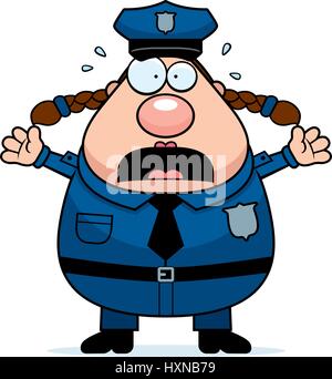 A cartoon police officer looking scared Stock Vector Image & Art - Alamy