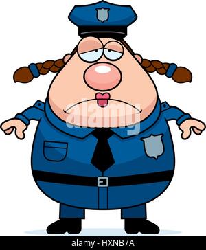 A cartoon police officer looking sad Stock Vector Image & Art - Alamy