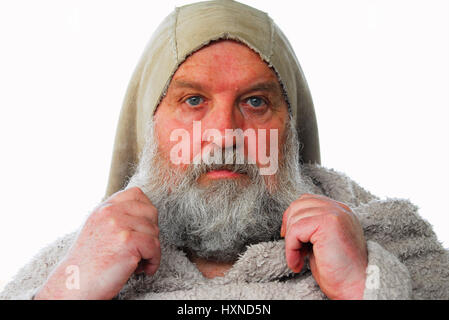 A man dressed as a medieval Friar, monk, or priest during a re ...