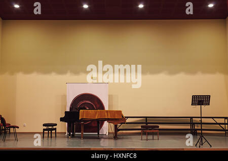 Small concert hall with chairs Stock Photo - Alamy