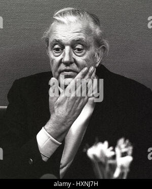 French film director Jacques Tati at the Savoy Hotel,London 1977 Stock ...