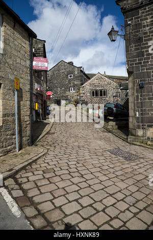 A narrow stone-laid street in Toledo, Spain Stock Photo - Alamy
