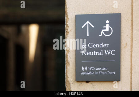 Sign for gender neutral bathroom Stock Photo - Alamy