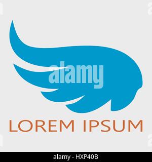 Wings bird sign abstract template icons app Stock Vector Image & Art ...