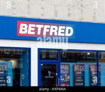 Betfred logo, shop sign, England UK, betting shop shops logos Stock ...