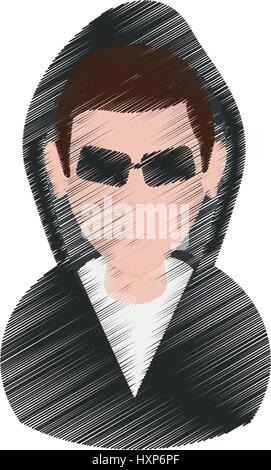 suspicious looking man criminal icon image Stock Vector Image & Art - Alamy