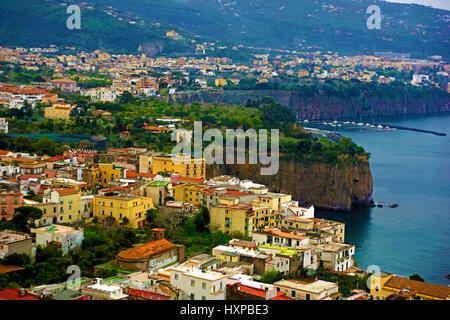 Naples Amalfi building scenery in Italy Stock Photo - Alamy