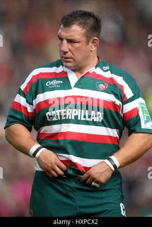 JULIAN WHITE LEICESTER TIGERS RUFC SIXWAYS STADIUM WORCESTER ENGLAND 20 ...