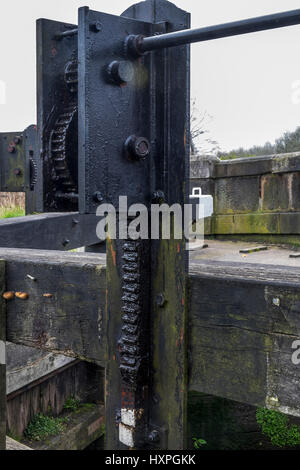 Wigan flight of 14 locks Stock Photo - Alamy