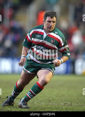 JULIAN WHITE OF LEICESTER TIGERS RUGBY CLUB 22/4/2005 PICTURE DAVID ...