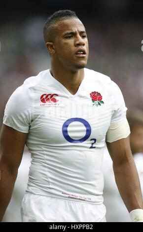 Anthony Watson England Ru & Bath Ru England V Wales, Nat West 6 Nations ...