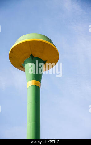 Water Tank Painted Green, White & Red From Italian Flag Colors Stock ...