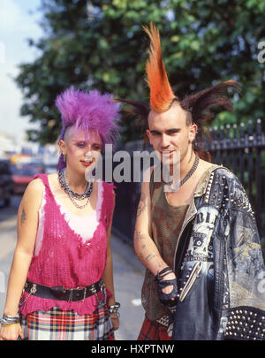 punk rock couple Stock Photo - Alamy