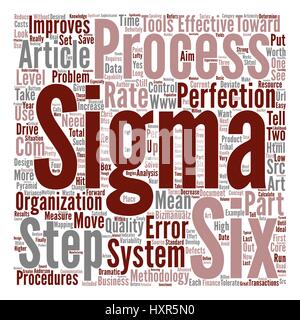 Six sigma word cloud concept. Vector illustration Stock Vector Image & Art - Alamy